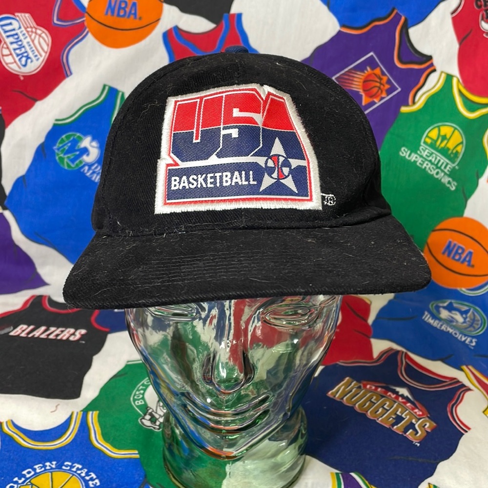 Vintage Drew Pearson Usa Dream Team Snapback Hat - Gem